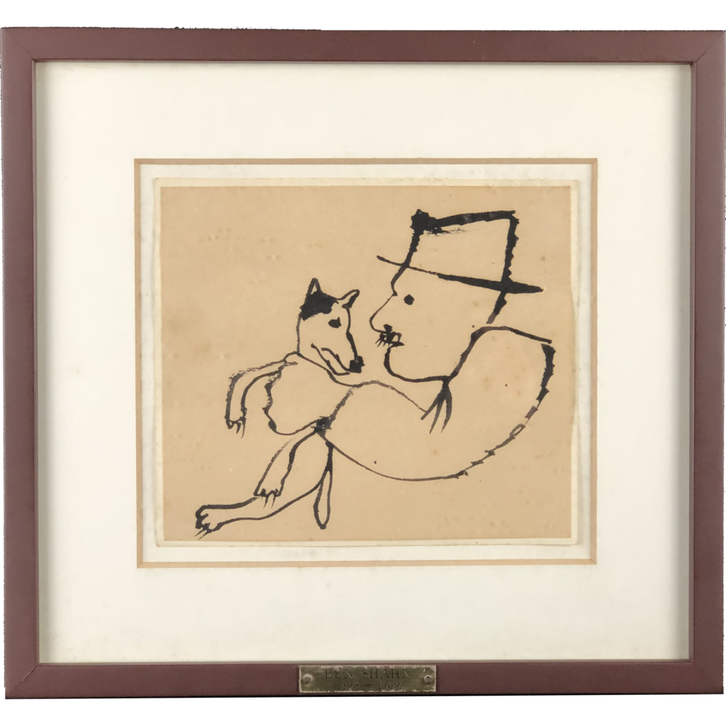 Hatted Man and Dog - The Rivolo Collection